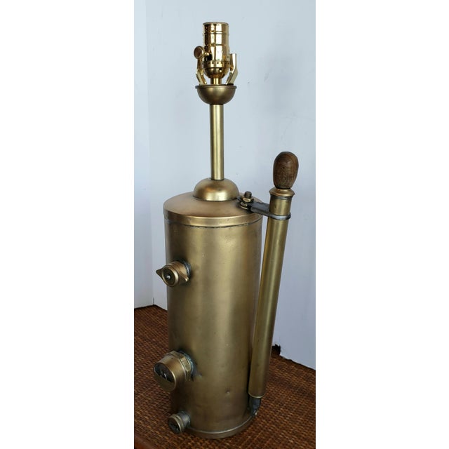 1920s Brass Fire Extinguisher Lamp | Chairish