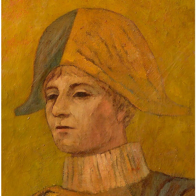 Mid Century Oil Paint Picasso Style Figurative -- Harlequin Prince by ...