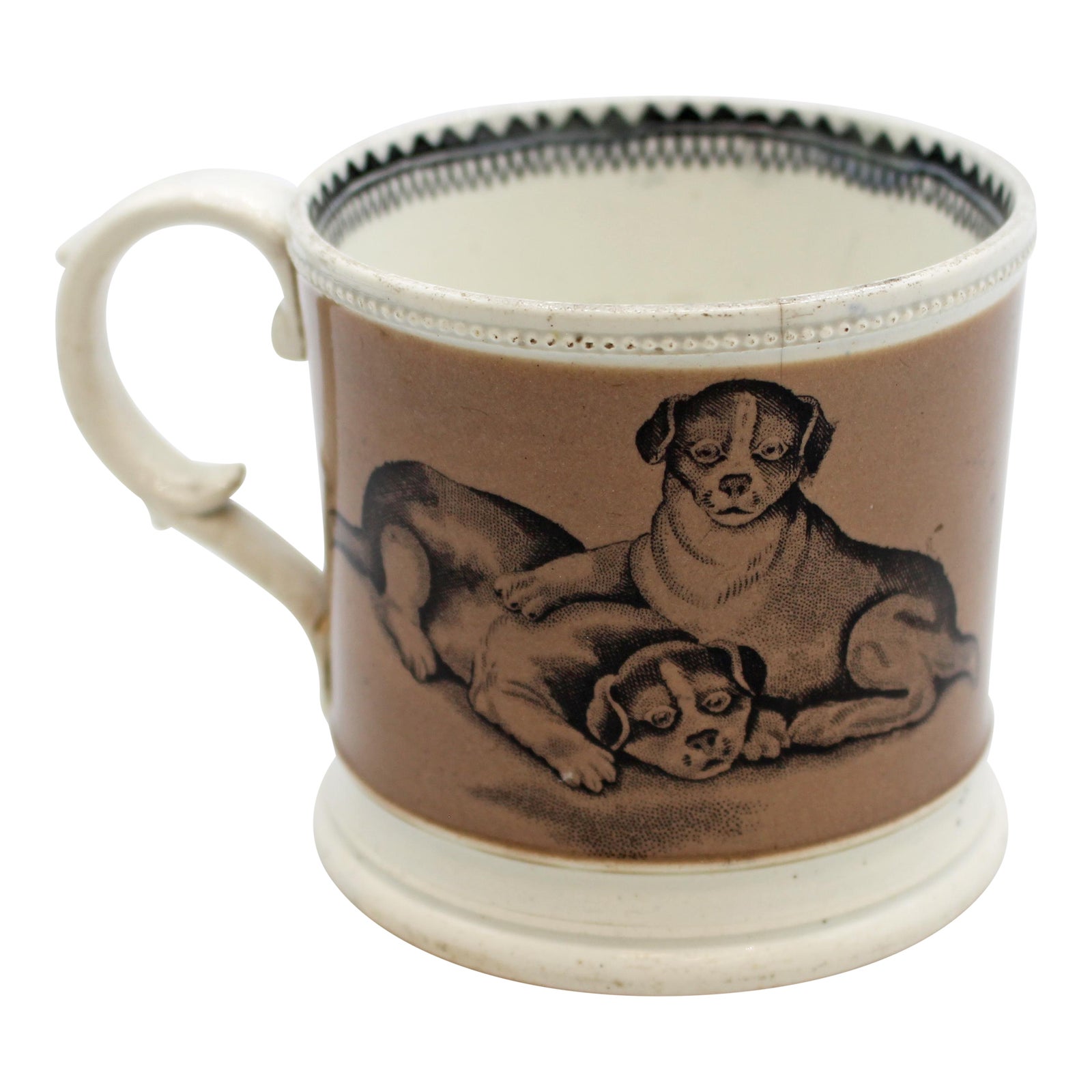 Circa 1830s English Scarce Stone China Tankard | Chairish