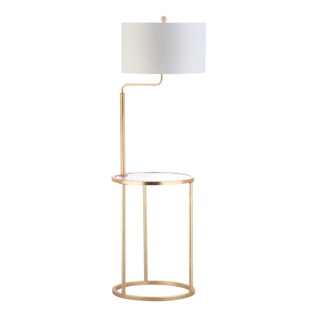 Modern Floor Lamp Side Table | Chairish