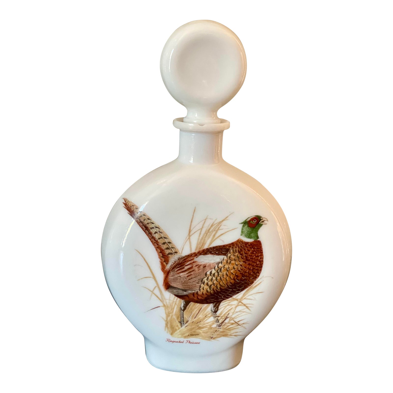 Vintage Pheasant Field Bird Decanter | Chairish