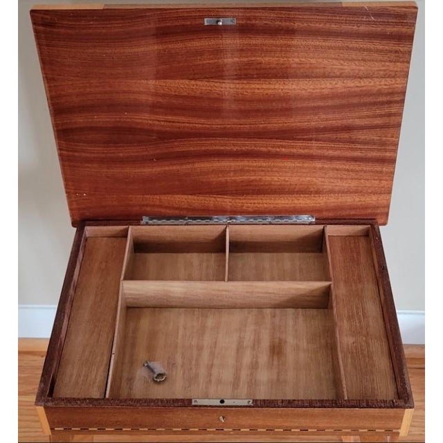 1950s Vintage Pair Italian Lacquered Top Small Music Box Tables | Chairish