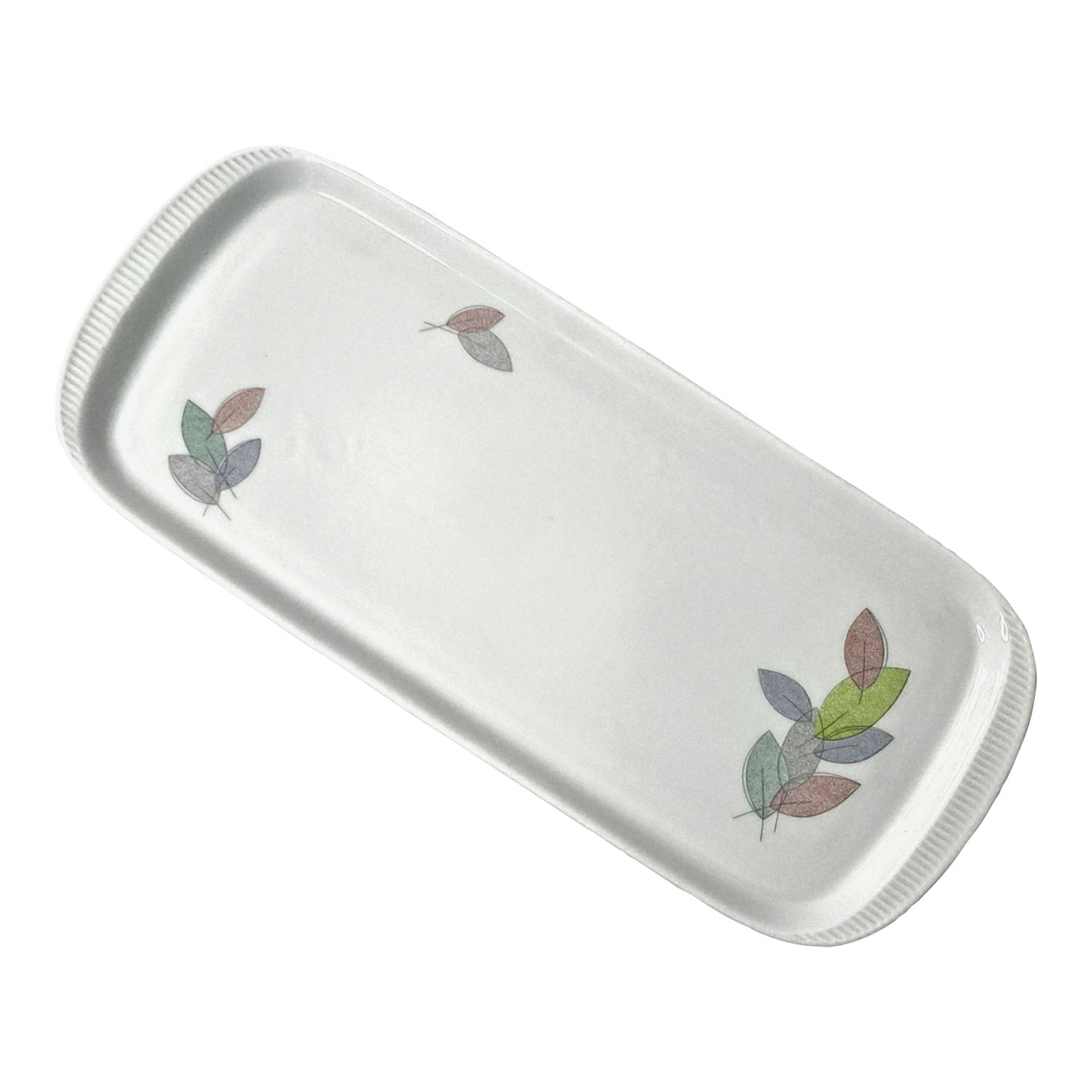 Vintage Arzberg Germany Cheese Tray/Platter Arz3415 Bone China Leaf Motif | Chairish