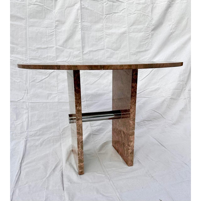 1990s Vintage Brecha Tavria Limestone Table | Chairish