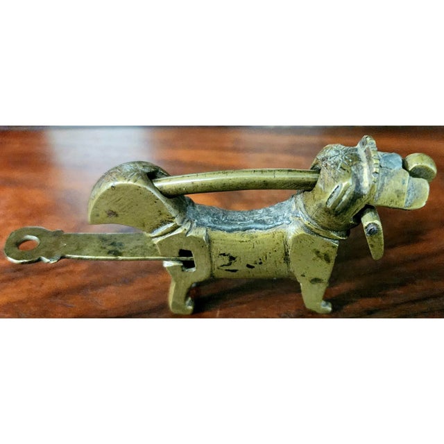Very Rare Antique Early 19th Century Chinese Brass Foo Dog Lock & Key ...