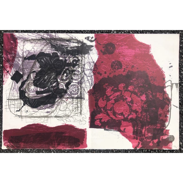 1970 Antoni Clave Modern Lithograph From Trobador | Chairish