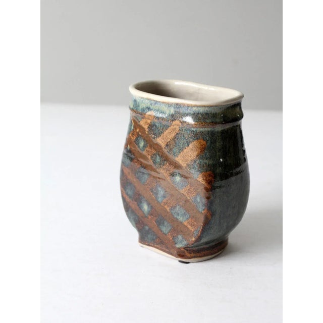 Vintage Studio Pottery Vase | Chairish