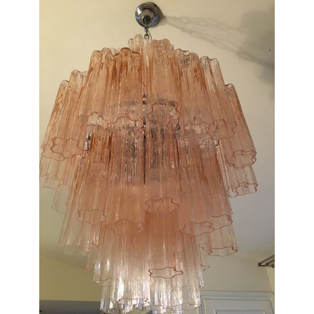 Italian Double Sputnik Murano Glass "Tronchi" Chandelier | Chairish