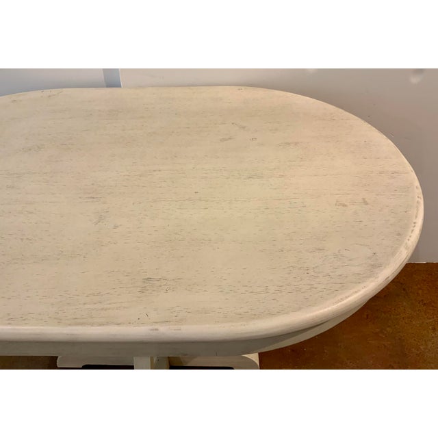 Organic Modern Bleached Ivory Wood Small Dining Table | Chairish