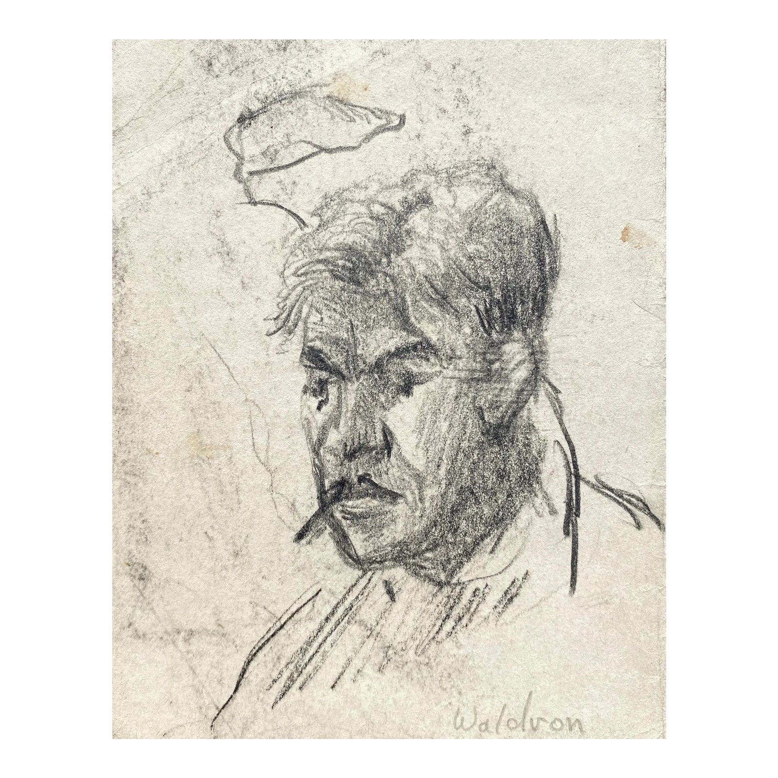 1940s Frank Wallace Portrait of a Man | Chairish