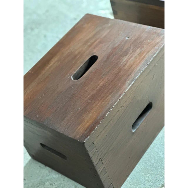 Le Corbusier Lc14 Maison Du Bresil Cube Stools 1967 Set of 2 | Chairish