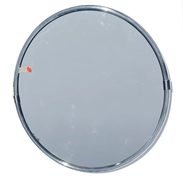 Round Wall Mirror, Crystal, Planilux, Germany, 1970s | Chairish