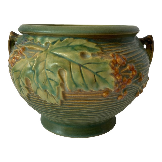 Vintage Roseville Pottery Cachepot | Chairish