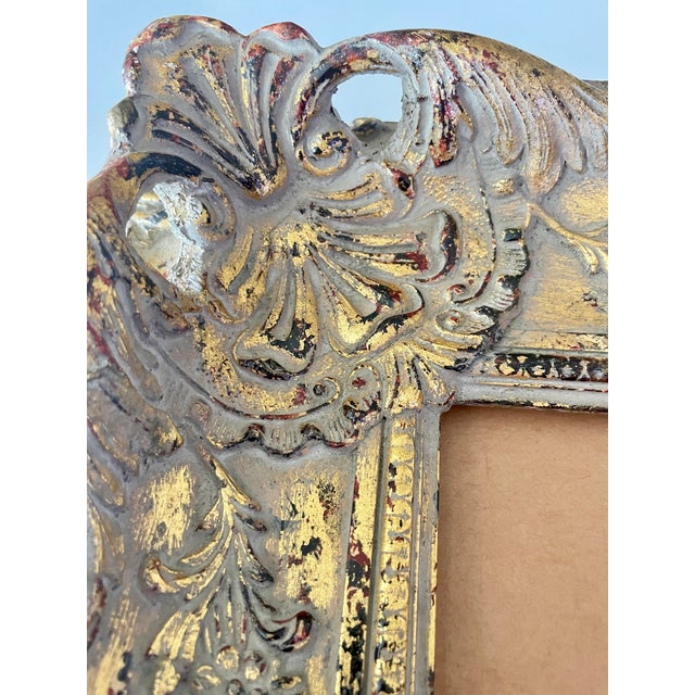 Antique French Gilded Gesso Gold Frame | Chairish
