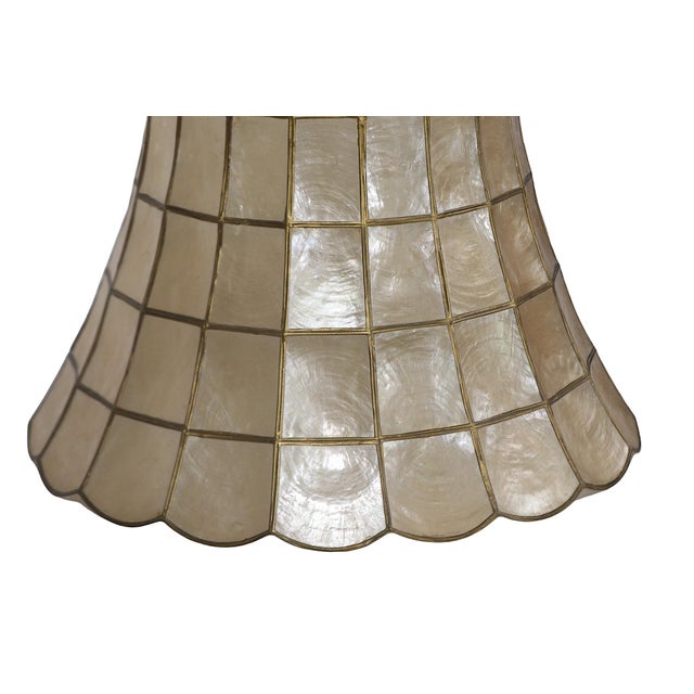 Vintage Capiz Shell Lamp Shade | Chairish