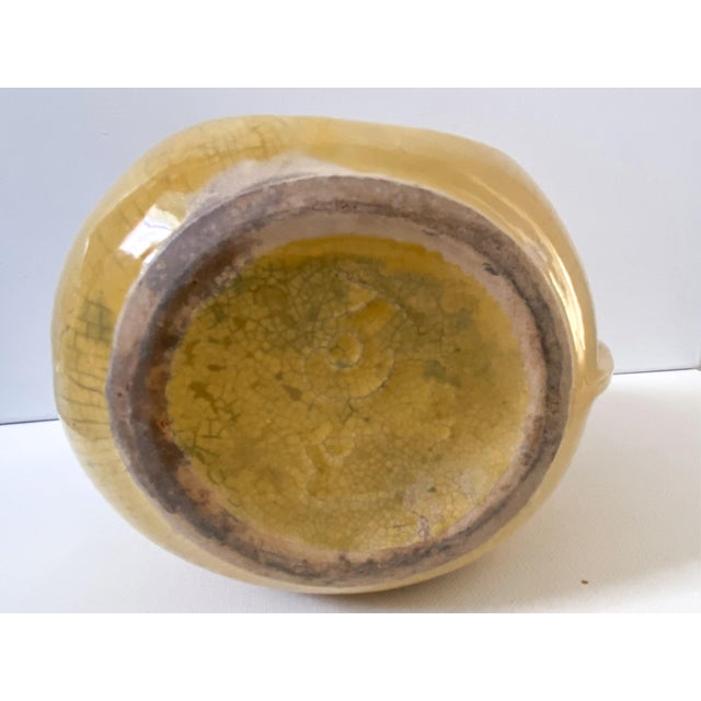 1940s McCoy Yellow Pitcher With Shamrock Pattern | Chairish