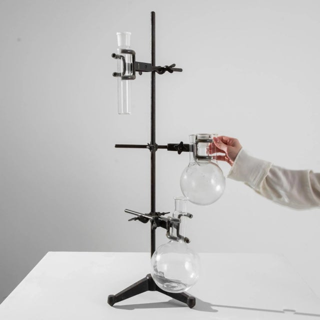 Vintage Steel Laboratory Beaker Stand | Chairish