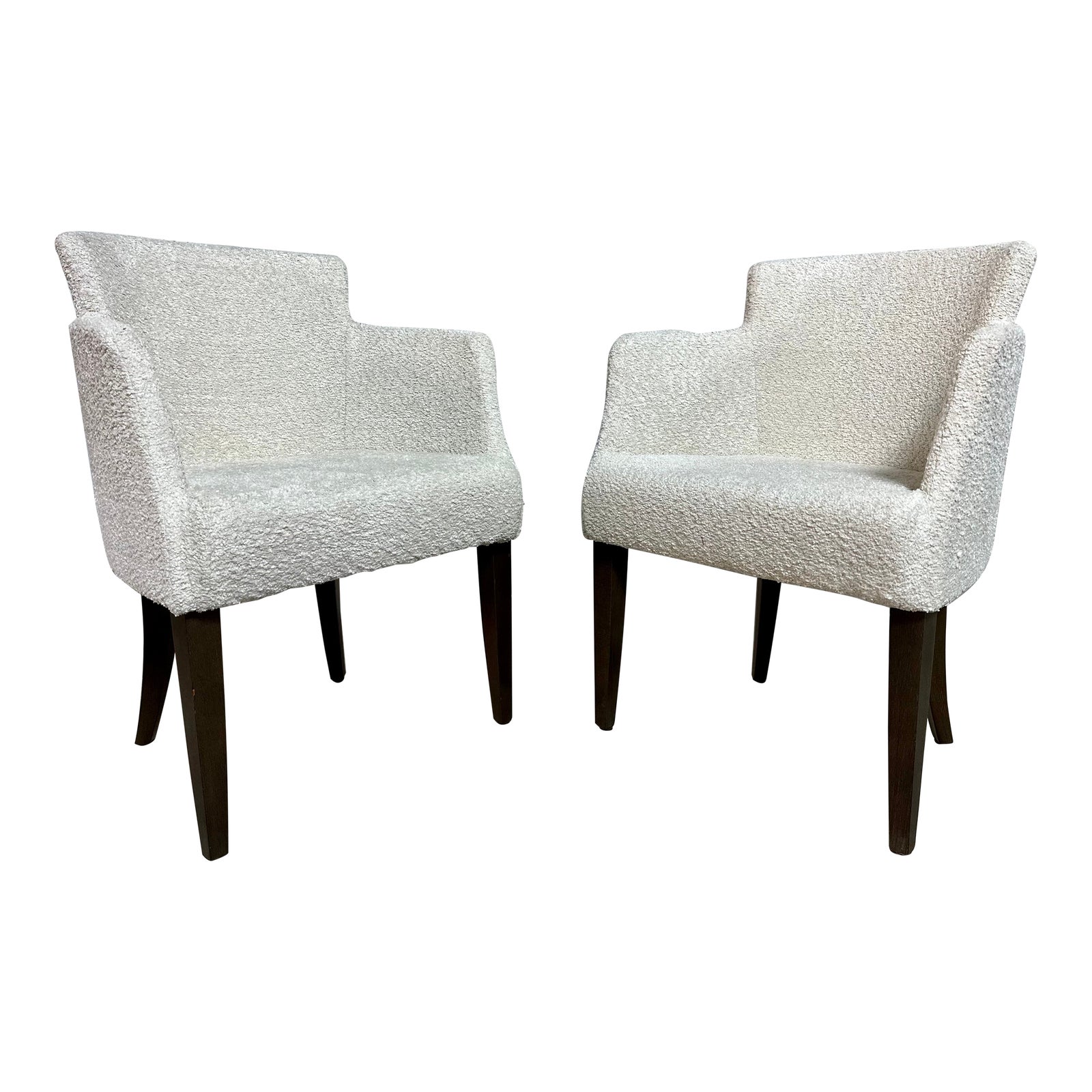 Pair of Contemporary Italian Designer Lounge Easy Chairs | Chairish