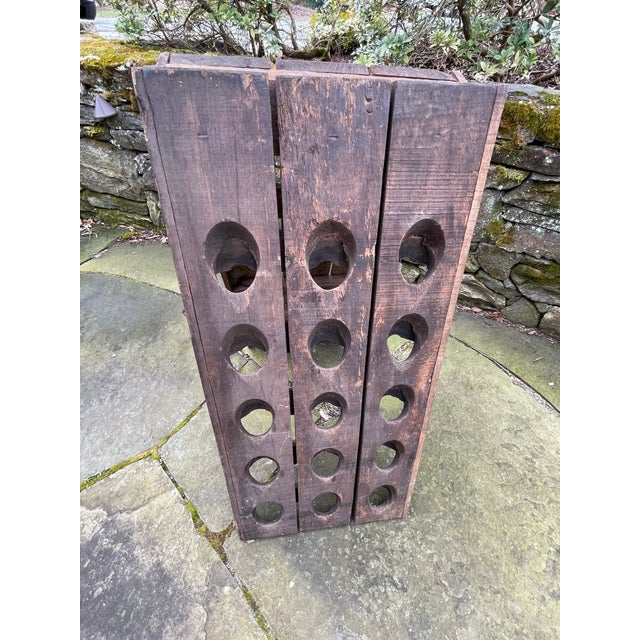 Riddling Rack Champagne and Wine Rack Vintage | Chairish