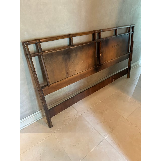 1970s Drexel Campaign King Headboard | Chairish