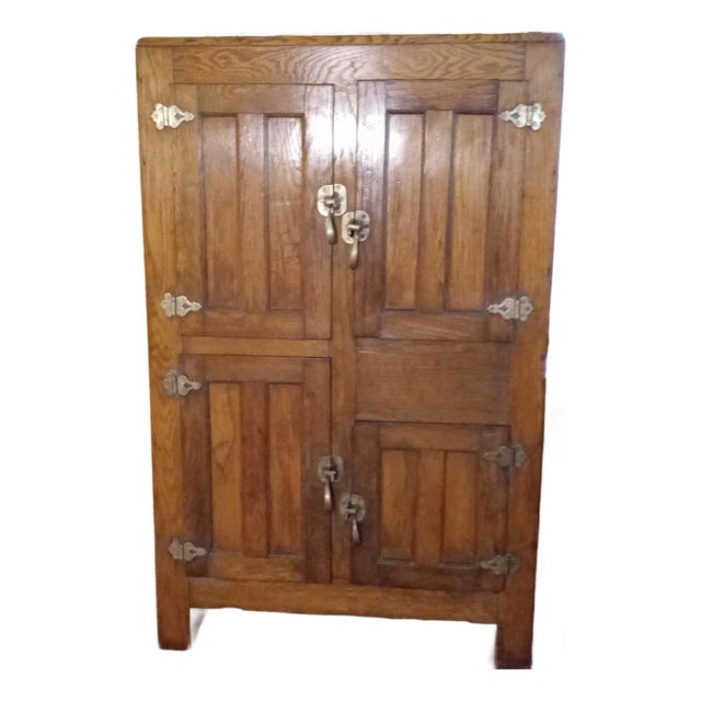 Large Vintage Oak Ice Box | Chairish