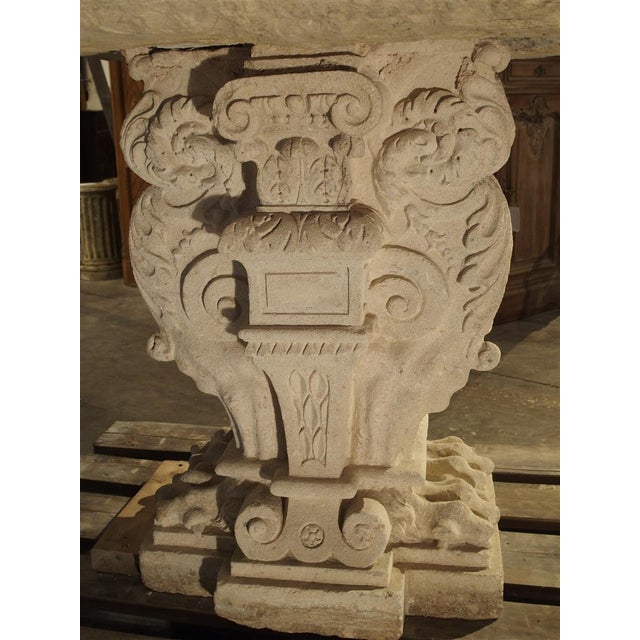 Period Renaissance Carved Stone Table From the South of France, 1570 ...