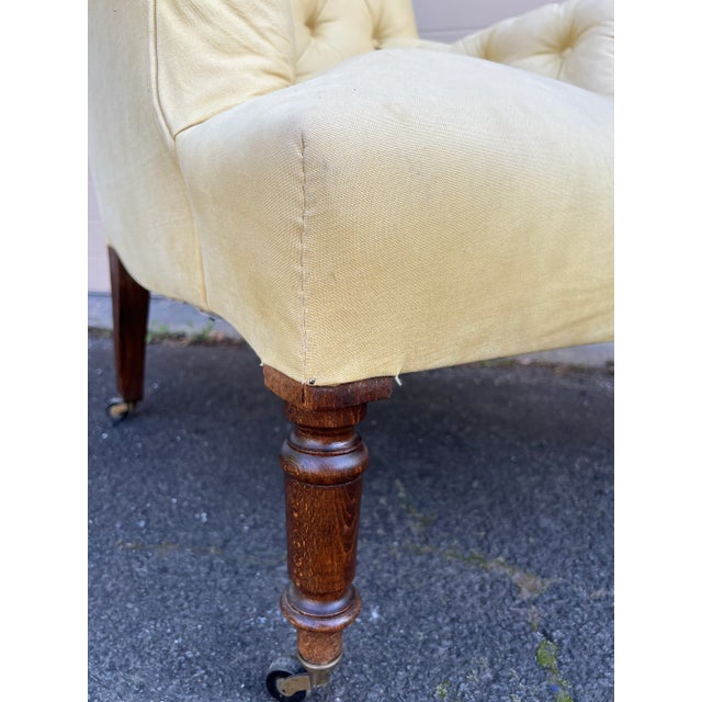 Vintage Napoleon III Chair and Ottoman - Set of 2 | Chairish