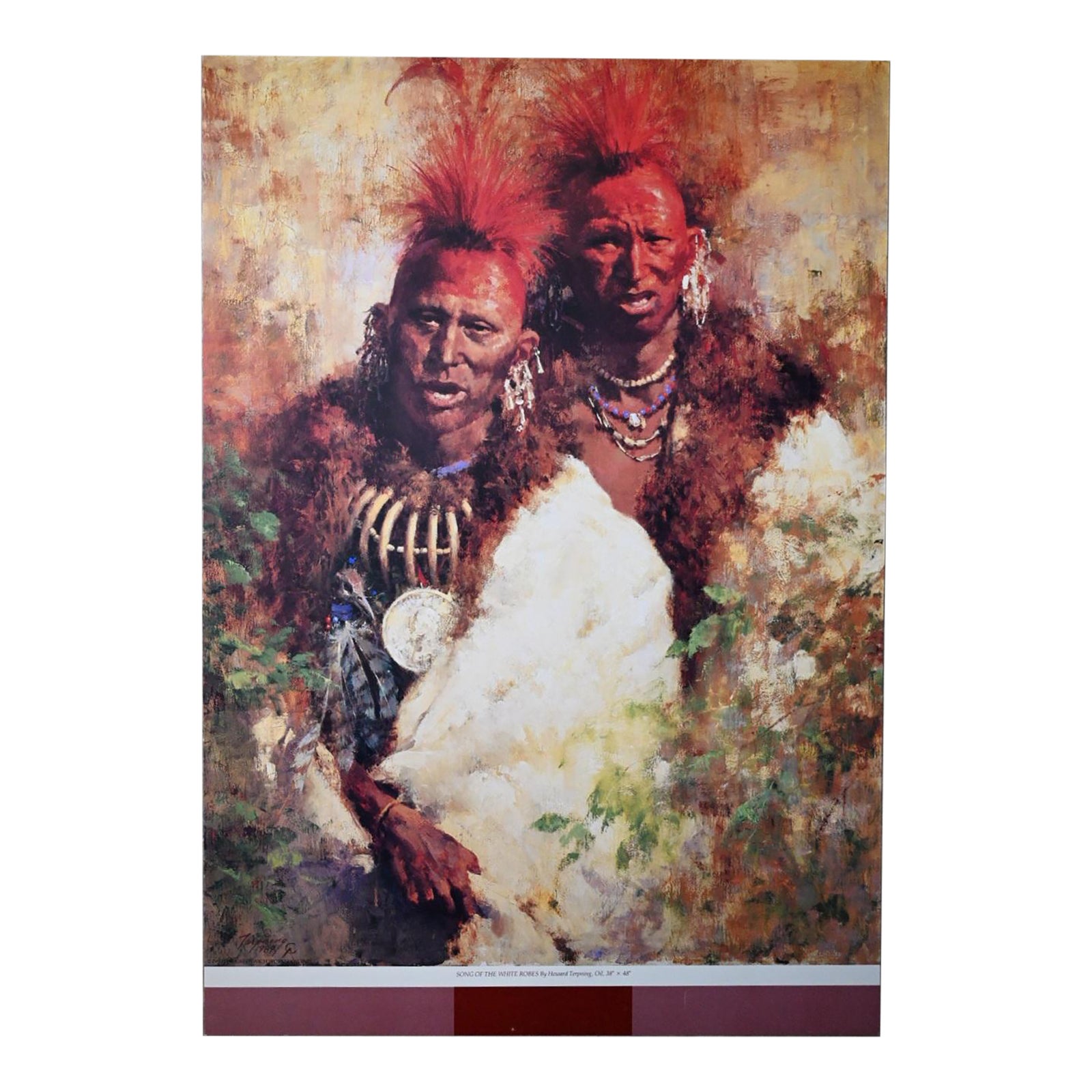 1990s "Song of the White Robes” by Howard Terpning – Native American ...