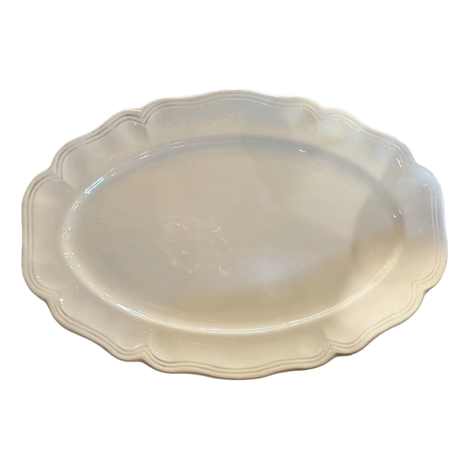 French Creamware Platter | Chairish