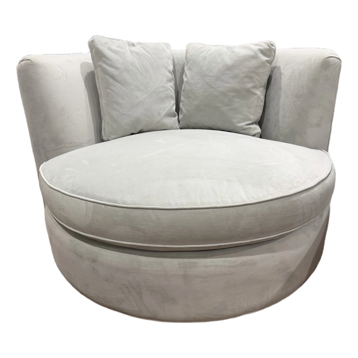 Room and Board Oversized Eos Swivel Chair | Chairish