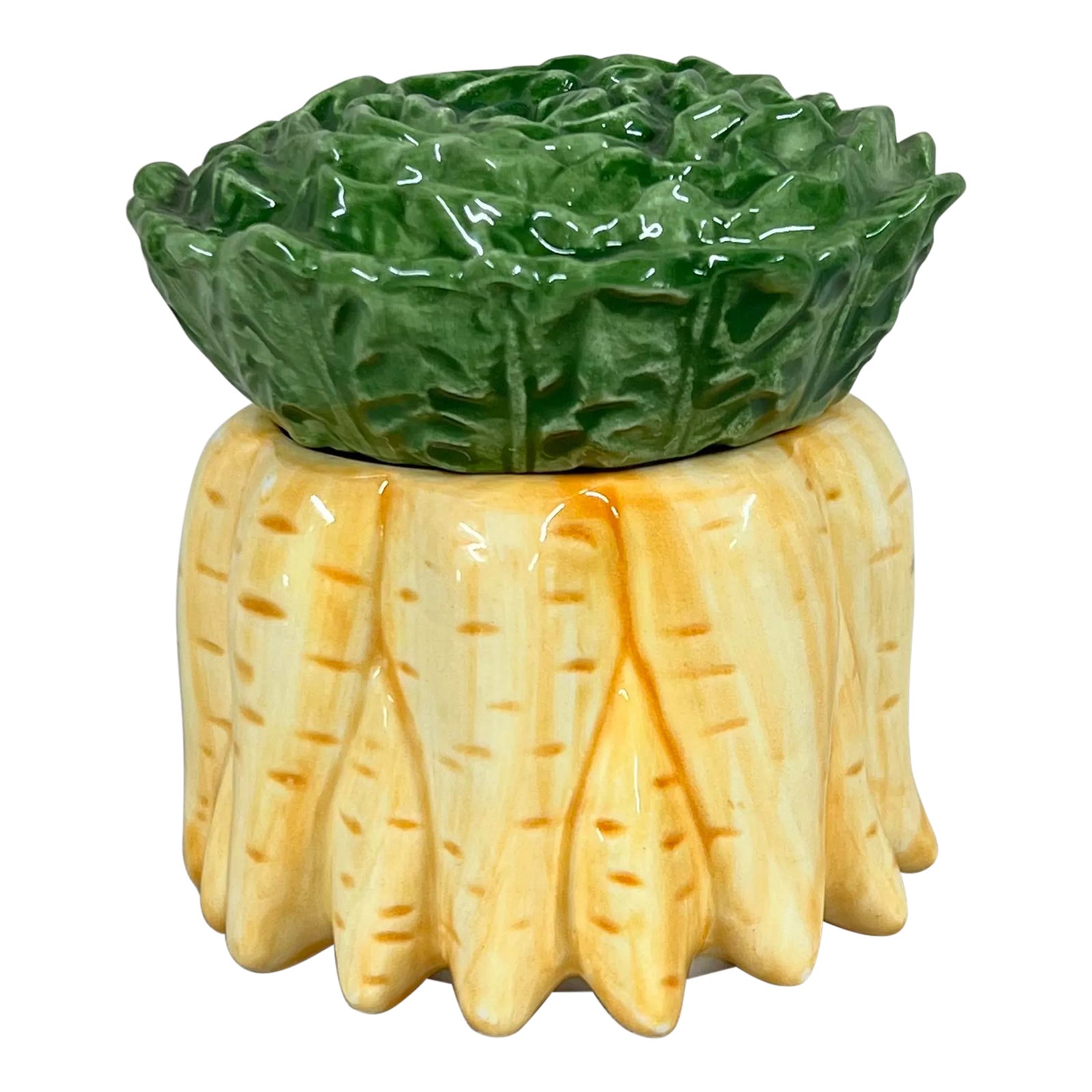 Late 20th Century Ceramic Carrot Trinket Box | Chairish
