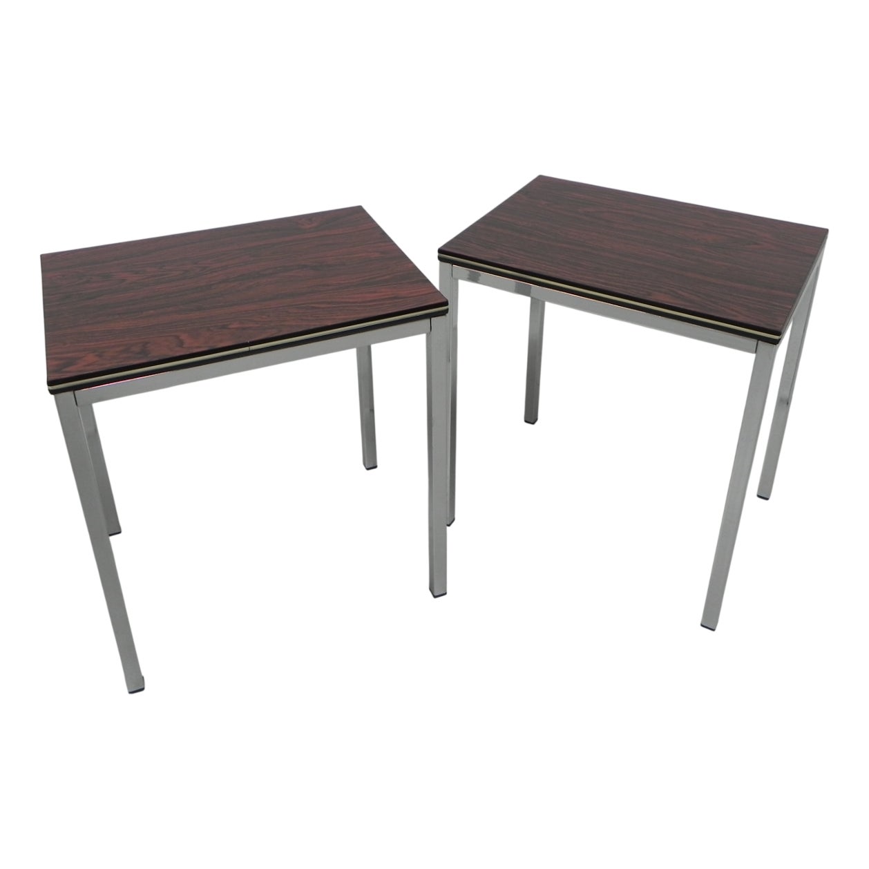 Coffee Tables with Wood Print, 1950s, Set of 2 | Chairish