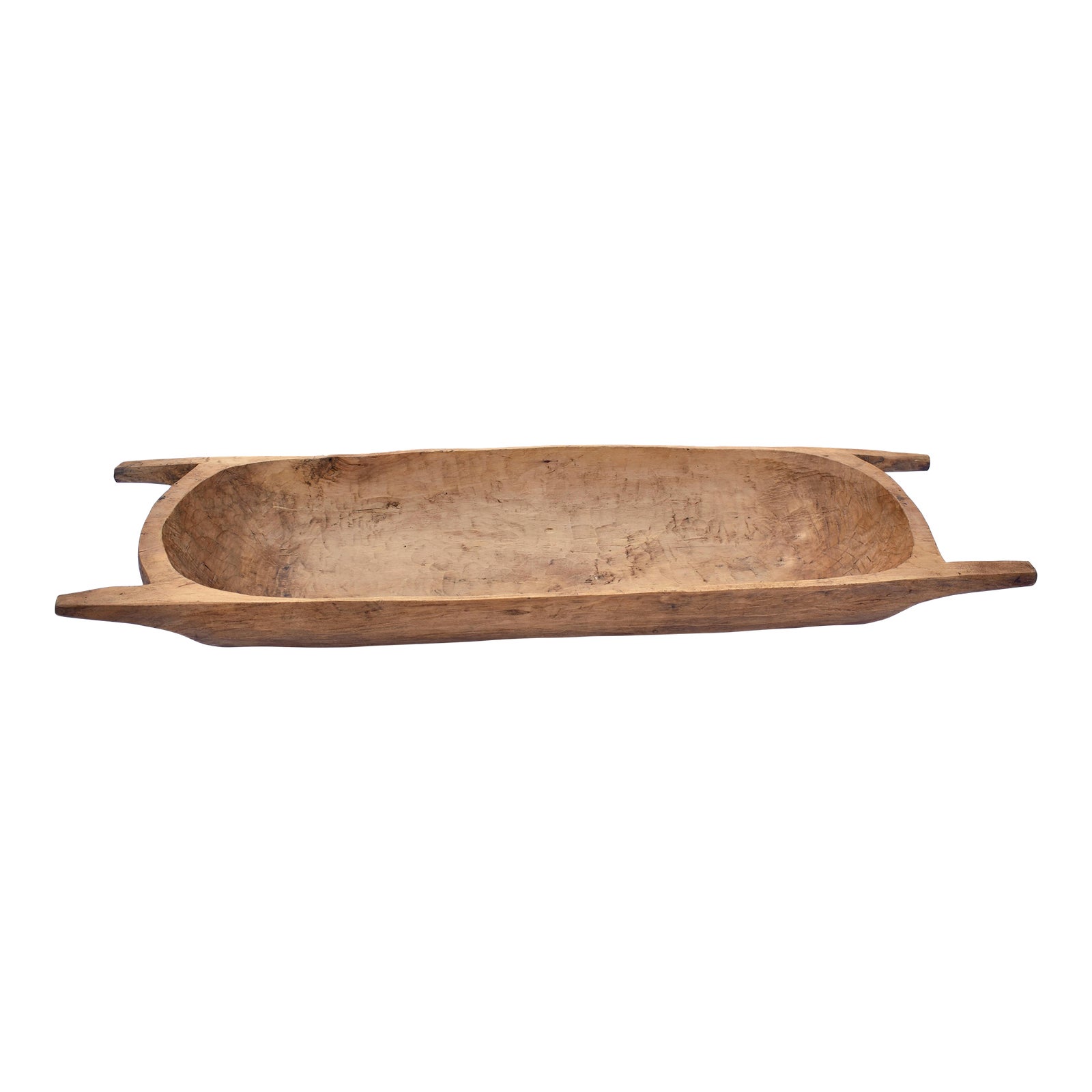 Antique Fruitwood Trog or Dough Bowl | Chairish