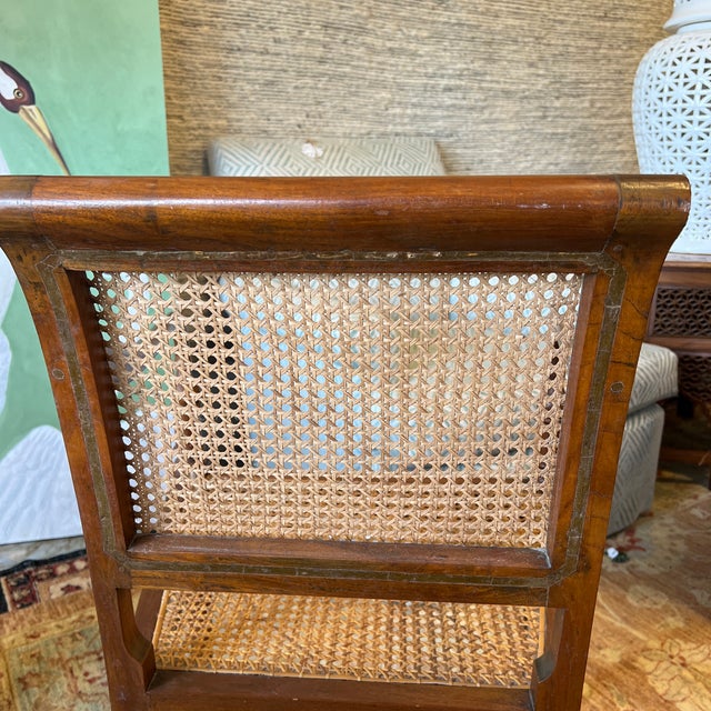 Late 20th Century Cane Arm Chair | Chairish