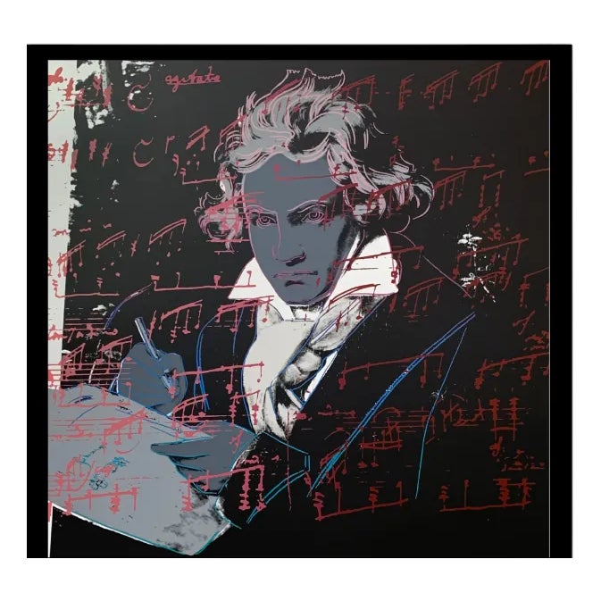 Sunday B. Morning after Andy Warhol, Beethoven 391, Framed | Chairish