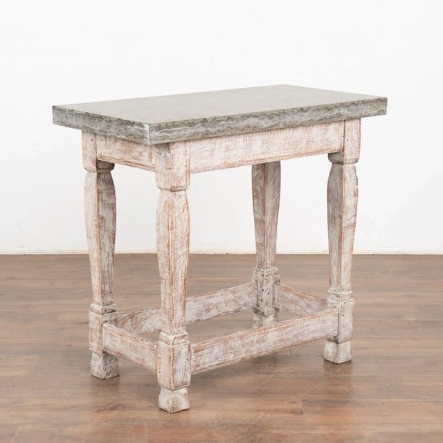 Stone Top Side Table Small Console Table, Sweden Circa 1800-40 | Chairish