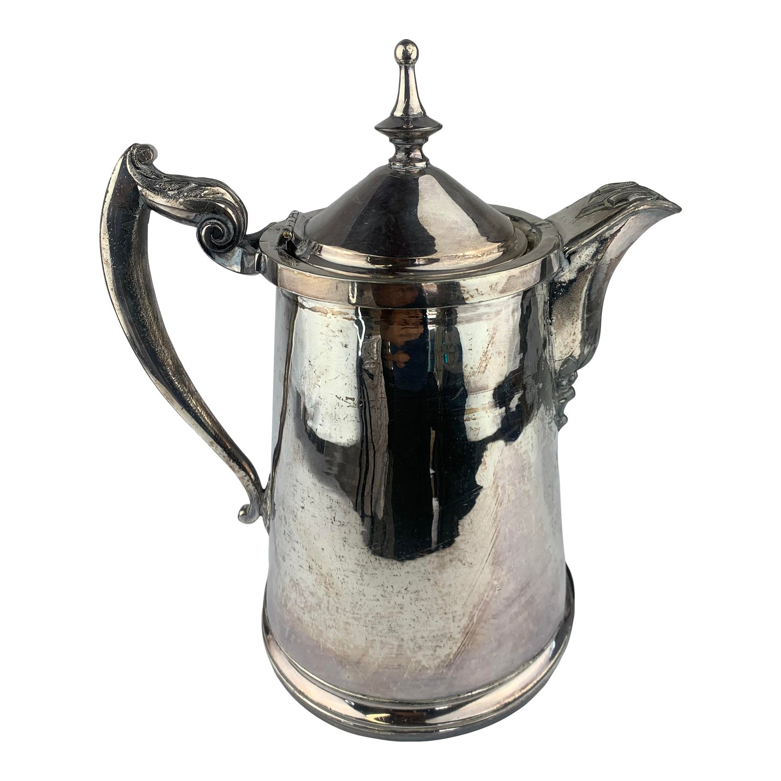 Antique Silver Plated Antique Coffee Carafe by Meriden Silver | Chairish