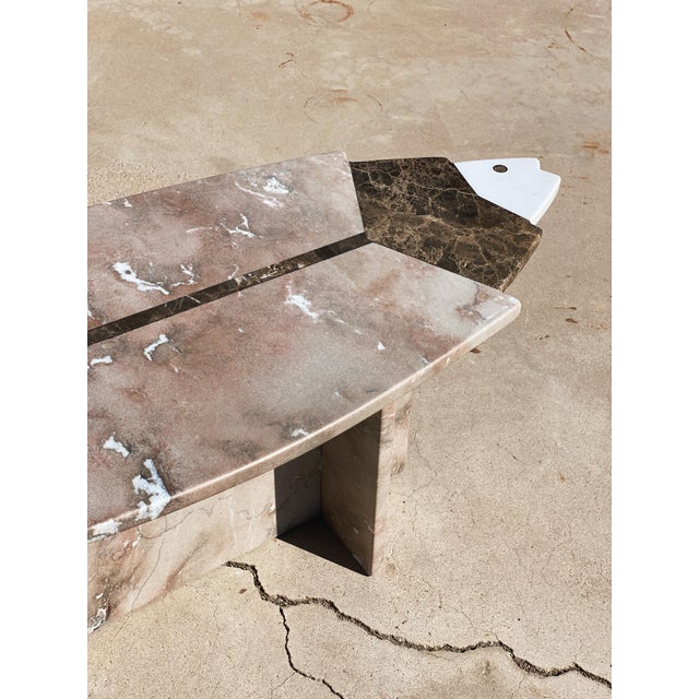 Unique Fish Shaped Marble Coffee Table, Mid Century | Chairish