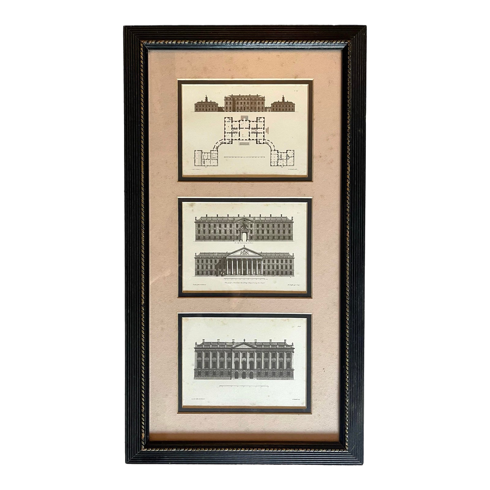 English Architect Jacobo Gibbs (1697-1751) Framed Architectural ...