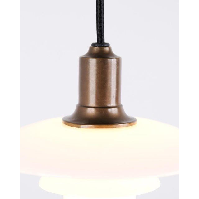 Pendant Lamp in Burnished Brass and Opal Glass by Poul Henningsen for ...