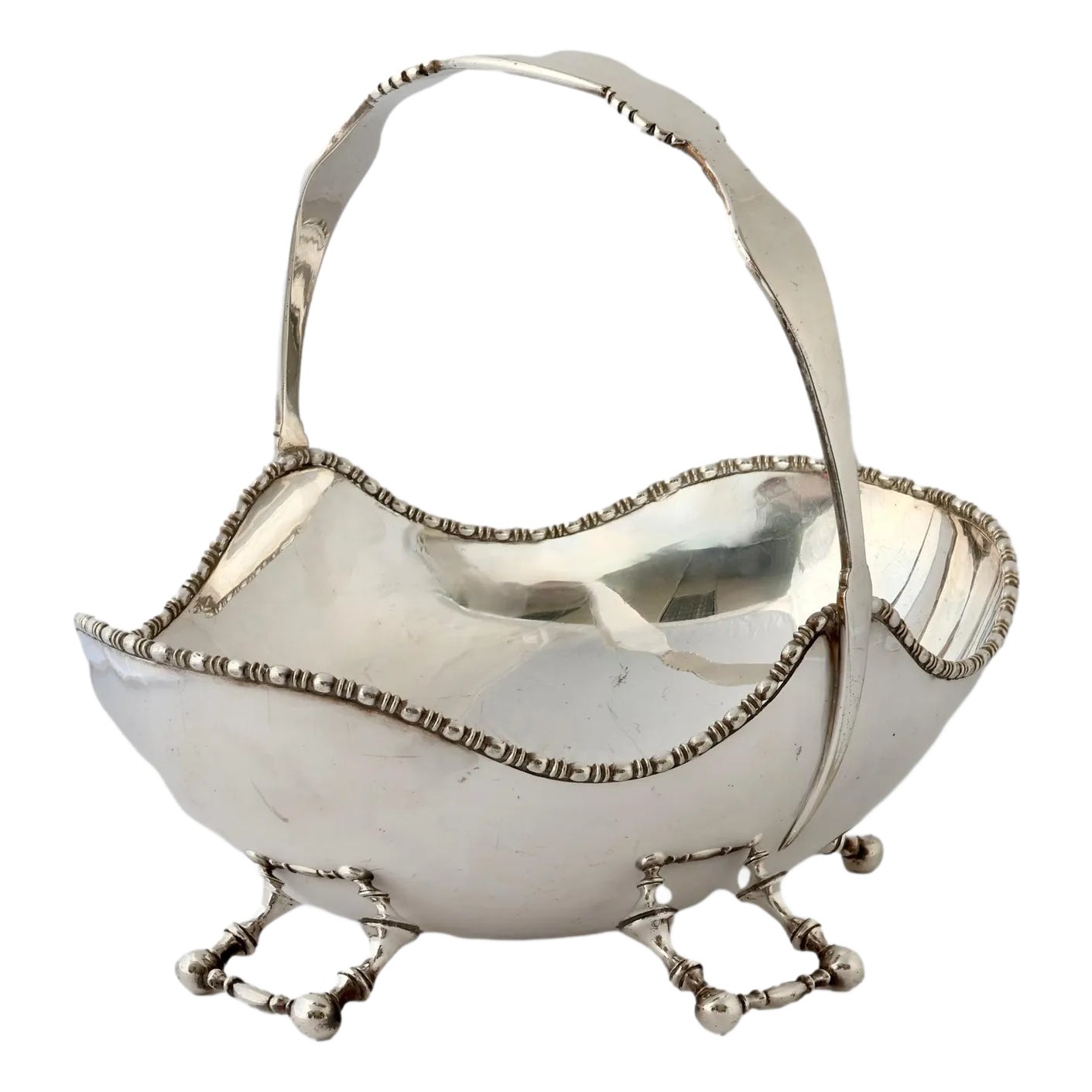 Silver-Plate Basket, Christopher Dresser | Chairish