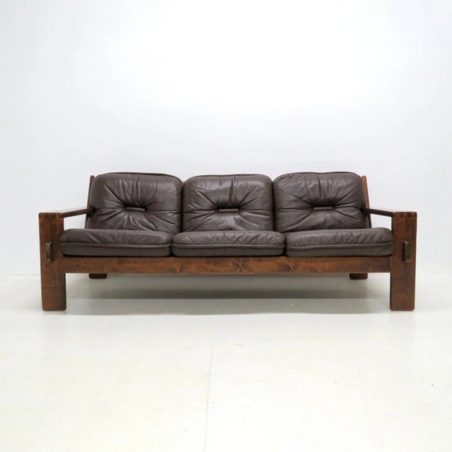 Esko Pajamies 'Bonanza' Leather Sofa, 1970 | Chairish