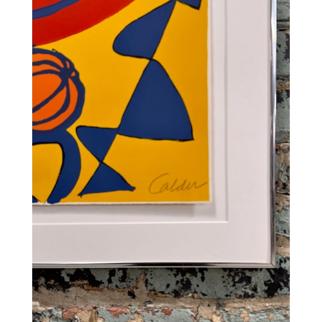 Alexander Calder "Spiral With Pumpkin" Lithograph, 1972 | Chairish