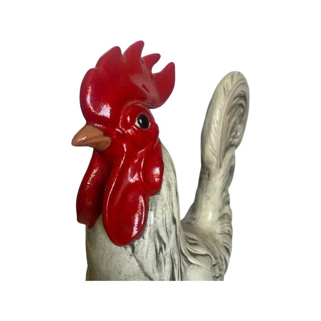 Large Vintage Holland Mold Ceramic Rooster Statue, Circa 1950 | Chairish