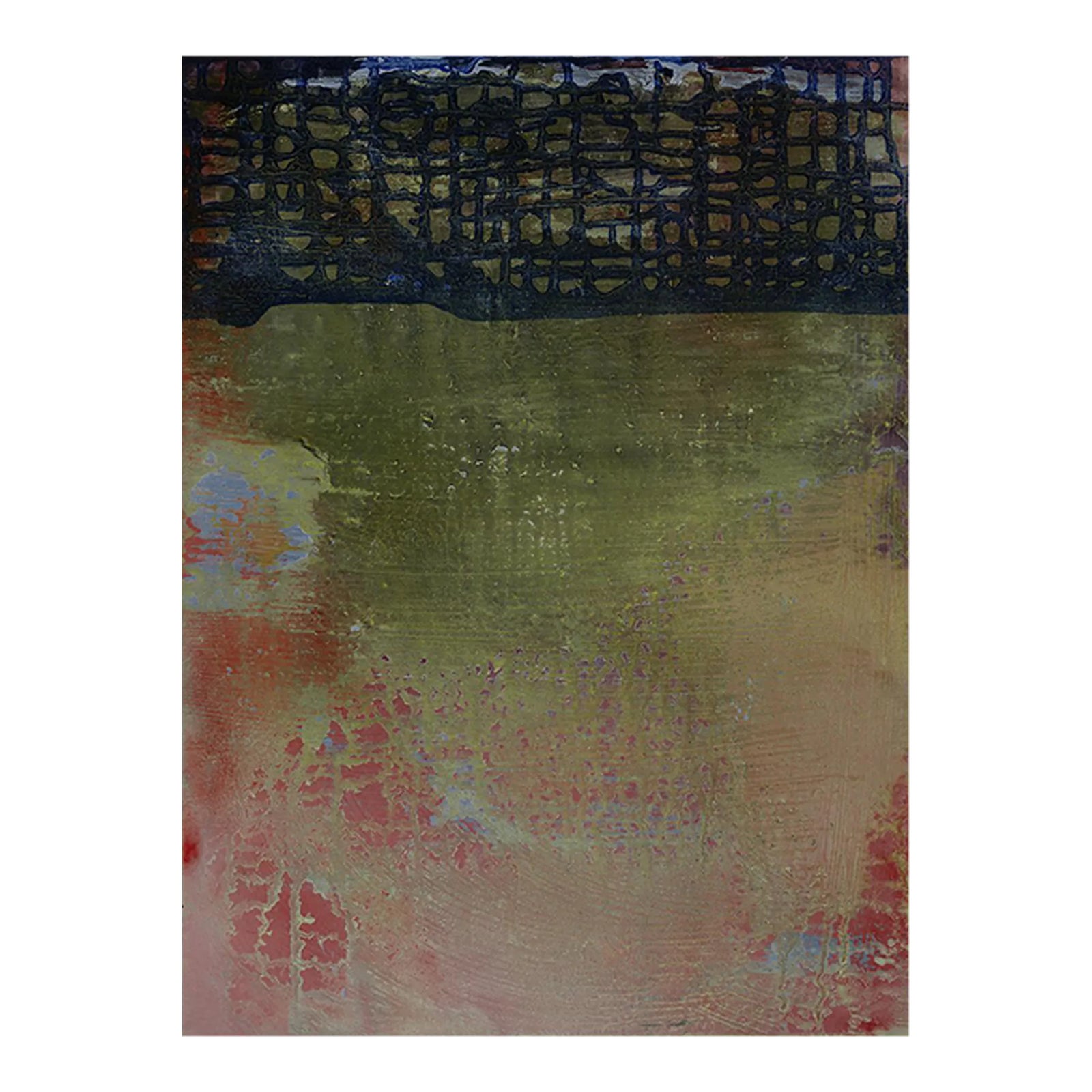 Contemporary Abstract Oil on Paper Painting "The Architect 3" by Yari ...