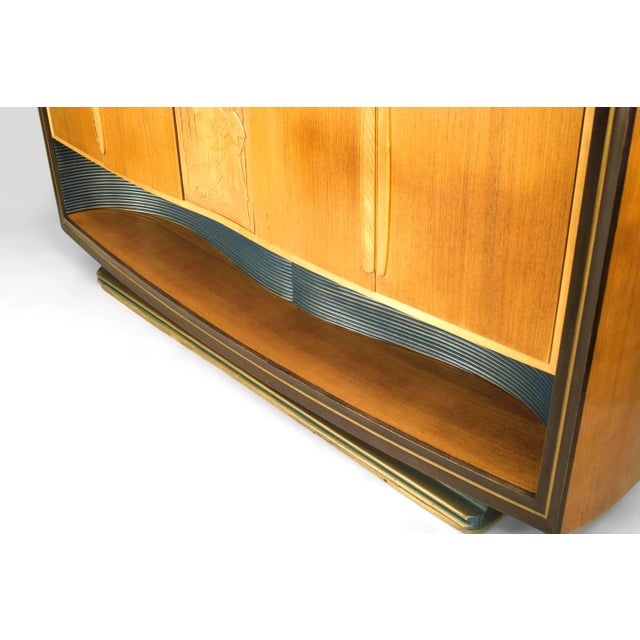 Dassi and Ferrari Italian Mid-Century Walnut & Maple Sideboard | Chairish