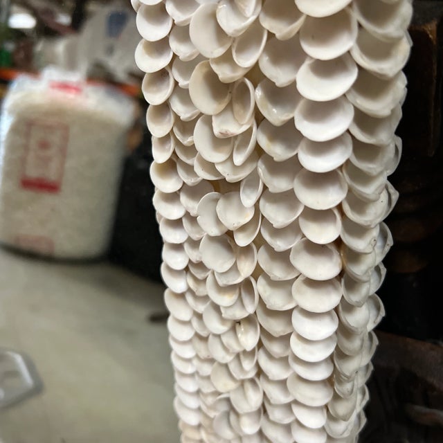 1970s Large Shell Mirror | Chairish