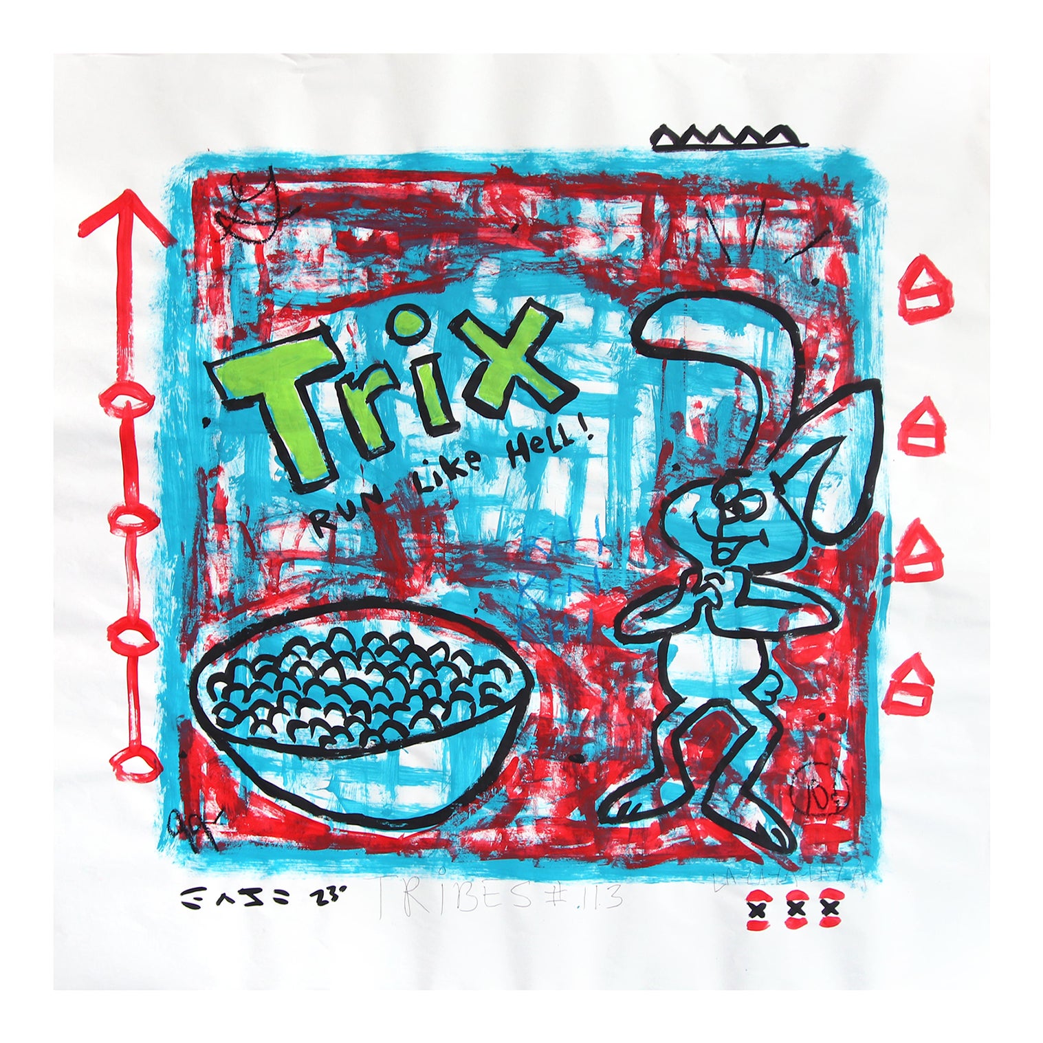 Trix Are for Me - Abstract Figurative Cartoon Pop Art Painting by Gary ...