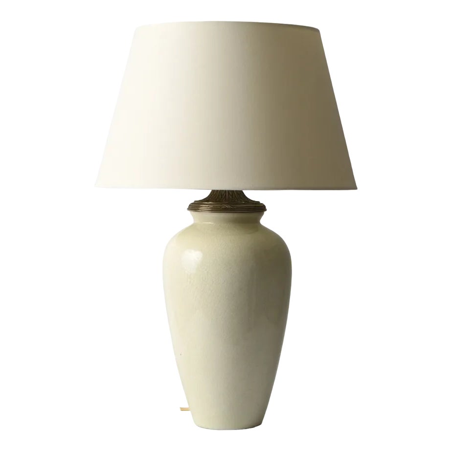 Antique Awaji Ceramic Table Lamp, 1930ss | Chairish