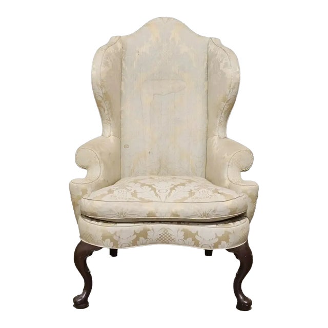 Mid 20th Century Kittinger Colonial Williamsburg Mahogany Wing Chair ...